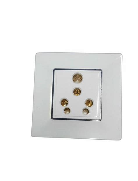 White 16 Amp Modular Socket 3 Pin At ₹ 60piece In New Delhi Id