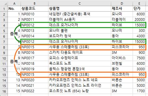 엑셀에서 중복 데이터 제거하기 Xlworks 엑셀웍스