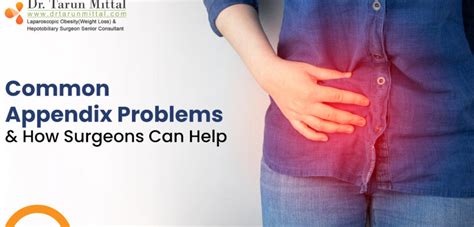 Common Appendix Problems And How Surgeons Can Help Dr Tarun Mittal