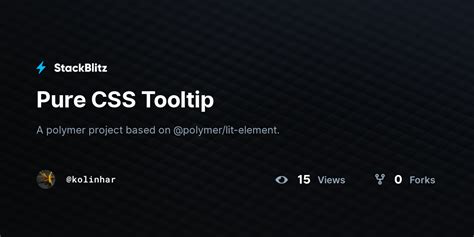 Pure Css Tooltip Stackblitz