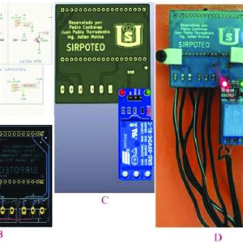 A Pcb Design Using The Kicad Program B Finished Pcb Model C 3d