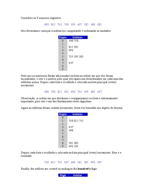 Radixsort Pdf Computing Algorithms And Data Structures