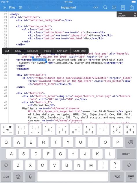 Textastic Code Editor For IPad Brings IOS Redesign And Other Improvements