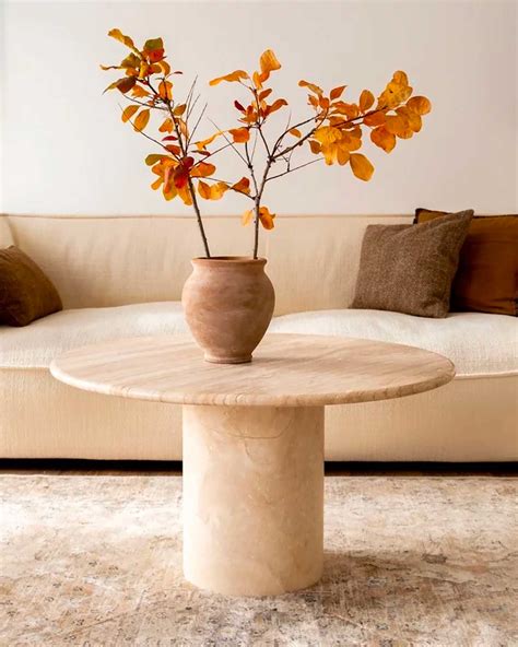 Table Basse Travertin 26 Modèles En Pierre Naturelle