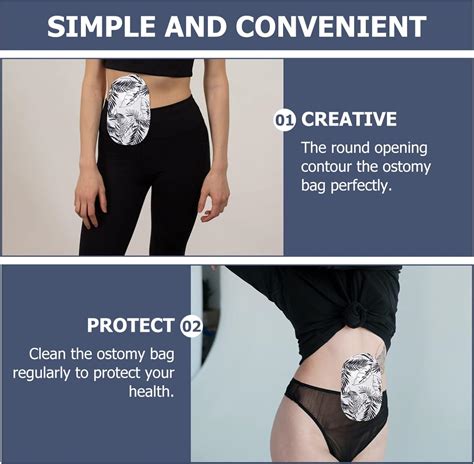 Fomiyes Water Resistant Ostomy Bag Cover 26x16x08cm Ostomy Supplies