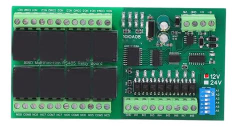 Módulo De Control De Relé Controlador De Placa Rs485 De 8 C Cuotas Sin Interés