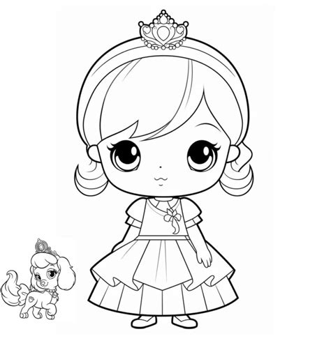رسومات الاميرة للتلوين 👸🏻 Pepelt