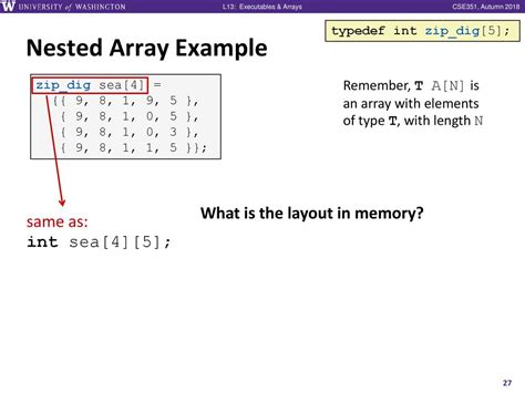 Executables And Arrays Cse 351 Autumn Ppt Download