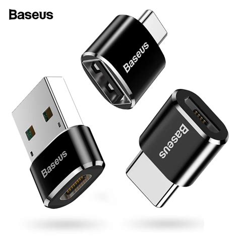Baseus Usb Type C Otg Adapter Usb C Male To Micro Usb Female Cable