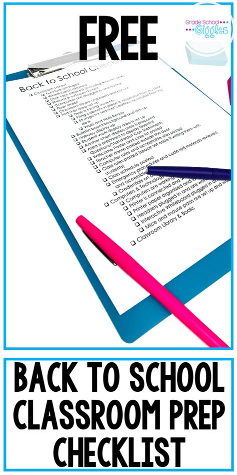 Classroom Checklist Artofit