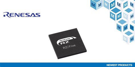 マウザー、renesasのiotエンドポイントと産業用ゲートウェイアプリ向け「rzfive Risc Vマイクロプロセッサ」の取り扱いを開始 Mouser Electronics