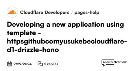 Developing A New Application Using Template