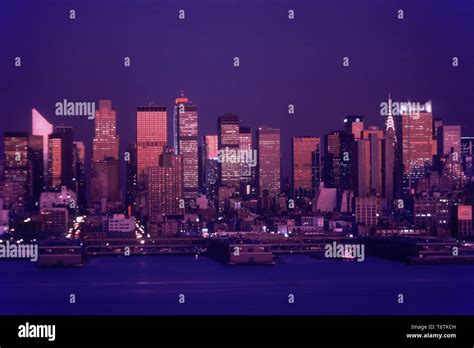 New York City Skyline 1980 1980 New York City Ny Wtc World Trade