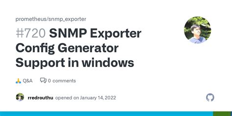 Snmp Exporter Config Generator Support In Windows Prometheus Snmp Exporter Discussion