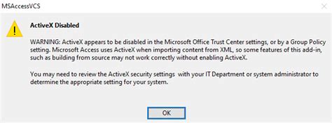 Build Fails If Activex Are Disabled · Issue 396 · Joyfullservice
