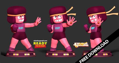 Ruby Steven Universe Free D Print Model By Sinh Nguyen
