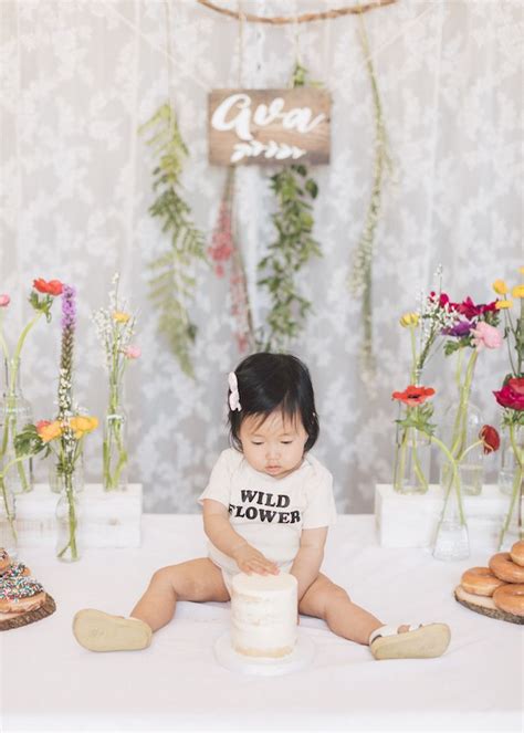 Wildflower First Birthday Party Karas Party Ideas Wildflower