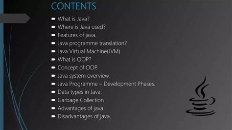 Summer Training Presentation On Core Java Pptx Programming