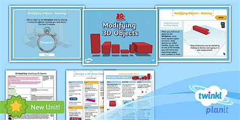 Computing 3d Modelling Modifying 3d Objects Year 6 Lesson 2