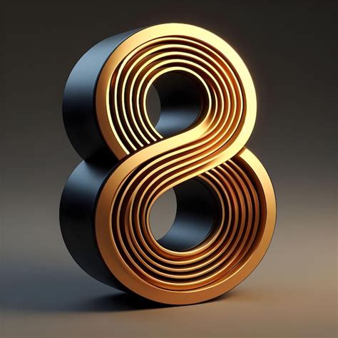 Large Number 6 Is Displayed In A Dark Room Premium Ai Generated Image