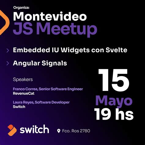 Switch Software Solutions On Linkedin Javascript Meetup