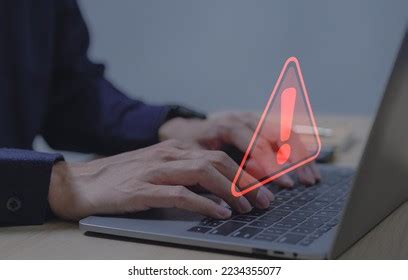 Warning Alert System Concept System Hacked Stock Photo 2234355077 Shutterstock