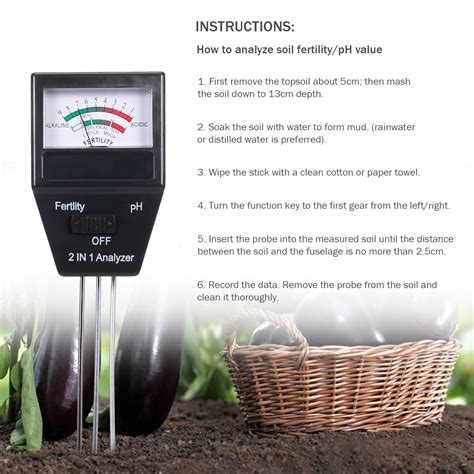 Soil Ph Meter Fertility Tester Gardening Plants Ca Grandado