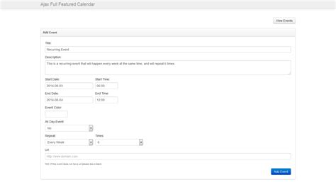 Ajax Full Featured Calendar By Pauloreg Codecanyon