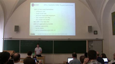 Gnu Tools Cauldron 2015 Gnu Superoptimizer 20 Youtube