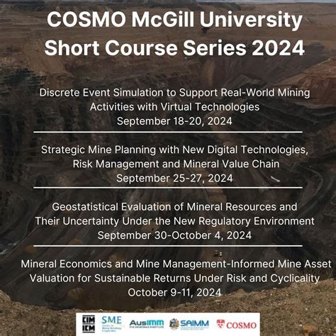 Exciting News We Are Thrilled To Announce Our Upcoming Short Course Series 2024 📝 Secure Your