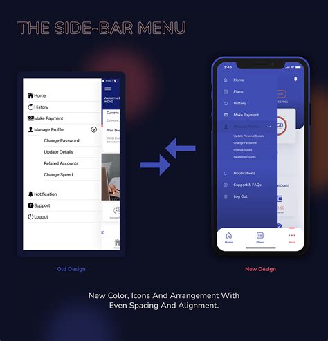 Saas Mobile App Spectranet Redesign Concept On Behance