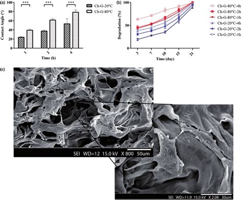 A The Results Of Contact Angle Measurement Of Chitosan Gelatine Download Scientific Diagram
