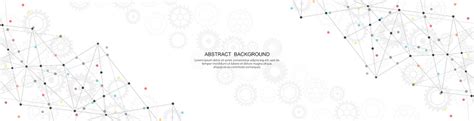 배너 디자인 또는 머리글을 위해 점과 선을 연결하는 추상적 인 배경과 기하학적 패턴 0명에 대한 스톡 벡터 아트 및 기타 이미지