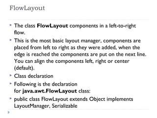 Graphical User Interface In JAVA PPT