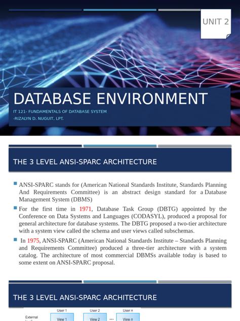 Unit 2 Database Environment Pdf