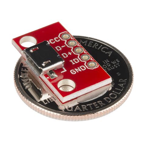 sparkfun microb usb breakout bob 12035 sparkfun electronics