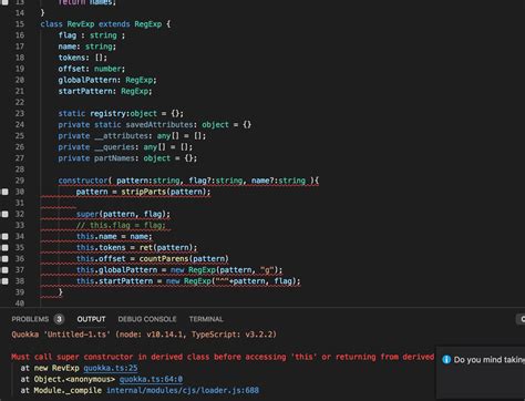 must call super constructor in derived class before accessing this or