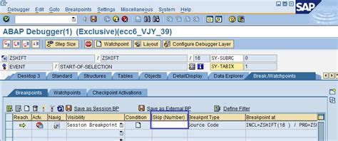 debugger skip breakpoints sap community