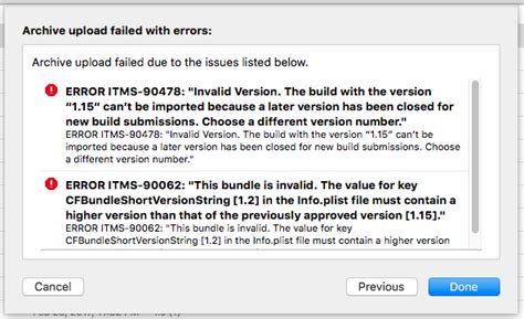 Ios Error When Uploading Archive To App Store The Bundle Is Invalid