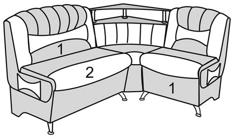 ᐉ Кухонний куточок Modern Самба Коричневий Бежевий 26149 • Краща ціна в Києві Україні