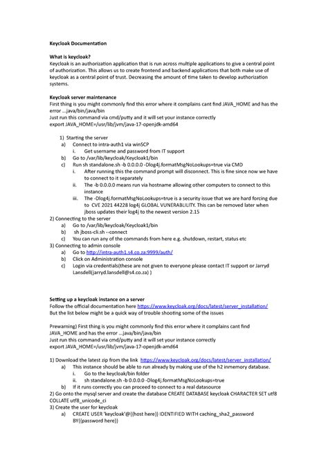 Keycloak Documentation Keycloak Documentation What Is Keycloak Keycloak Is An Authorization