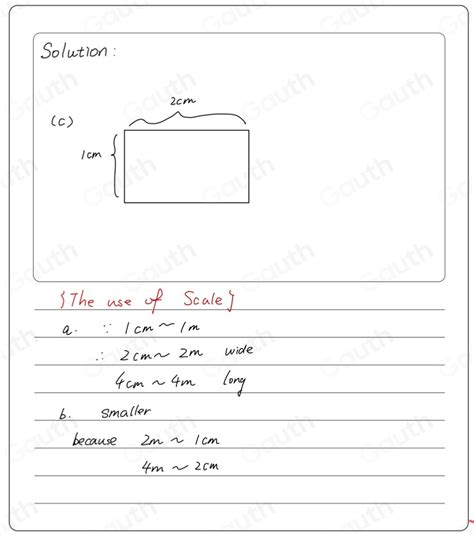 Solved Lesson 10 Practice Problems B Will A Scale Drawing Where 1 Cm Represents 2 M Be Larger