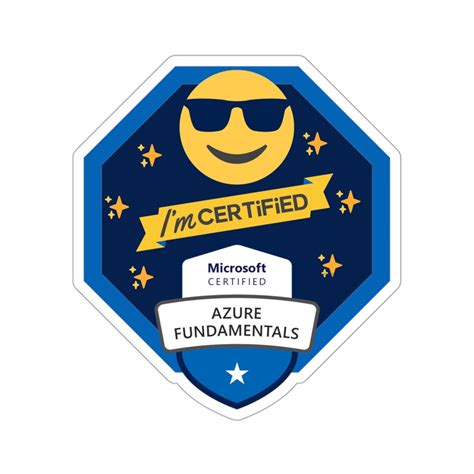 Microsoft Azure Fundamentals Sticker Show The World You Are Etsy