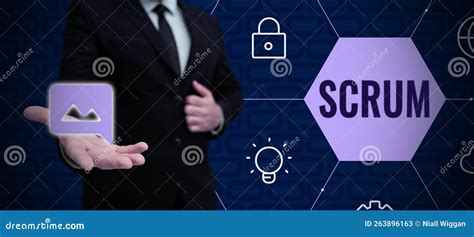 Conceptual Display Scrum Business Showcase Handwriting As Distinct
