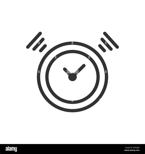 Clock Timer Icon In Flat Style Time Alarm Illustration On White Isolated Background Stopwatch