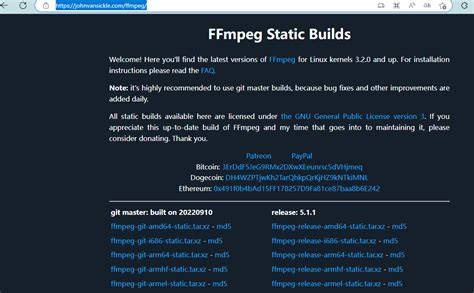 linux 安装 ffmpeg 包括静态包和编译安装 linux安装ffmpeg csdn博客