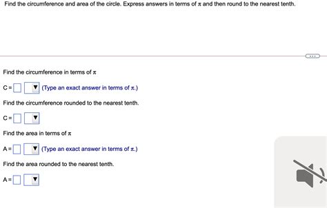 Solved Find The Circumference And Area Of The Circle Chegg