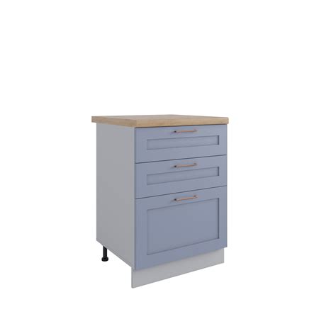 Напольный шкаф без столешницы Квадро СЯШ 600 60x81 60x50 40 см 3 ящика