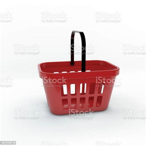 쇼핑 바구니입니다 흰색 배경에 고립 3d 렌더링 그림입니다 0명에 대한 스톡 벡터 아트 및 기타 이미지 0명 3차원 형태 공란 Istock