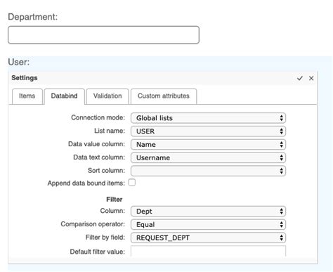 Dropdown List Box Workflowgen